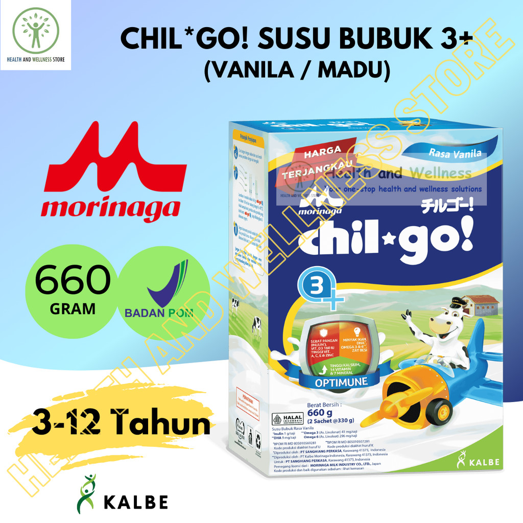 Jual Morinaga Chil Go Powder 3+ Susu Bubuk 660 Gram 1-3 Tahun Chilgo ...