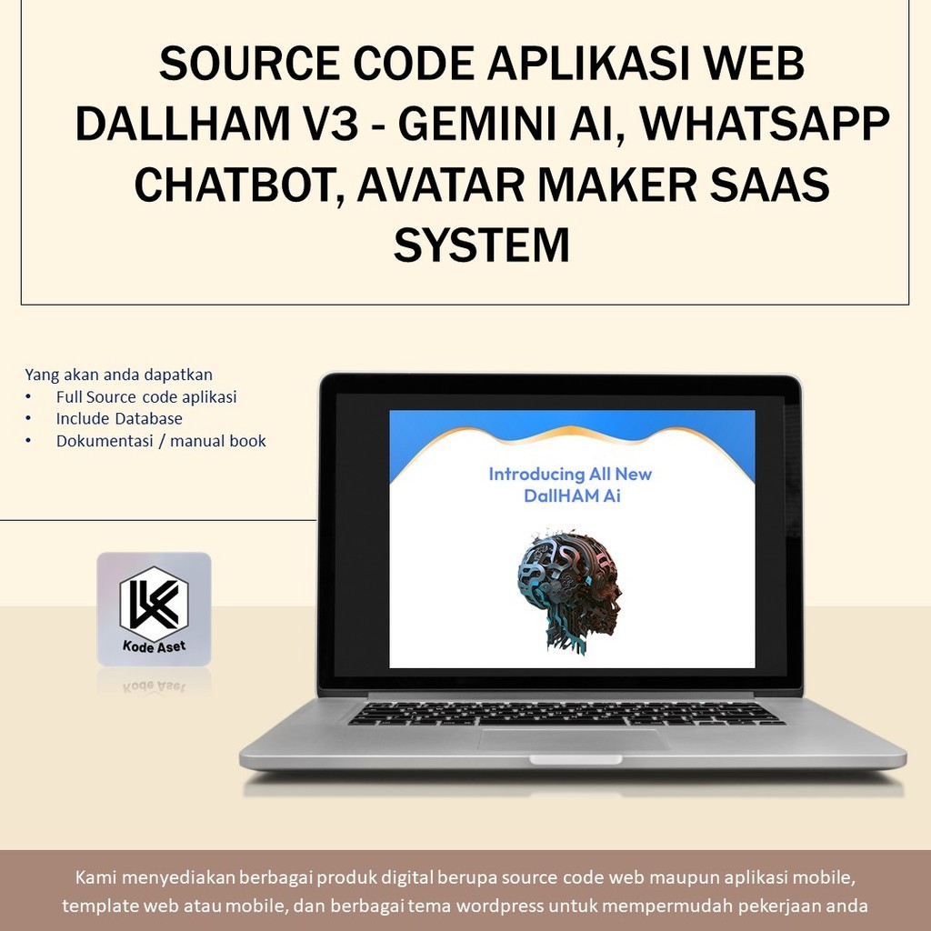 Jual SOURCE CODE APLIKASI WEB DALLHAM V3 - GEMINI AI, WHATSAPP CHATBOT, AVATAR MAKER SAAS SYSTEM ...