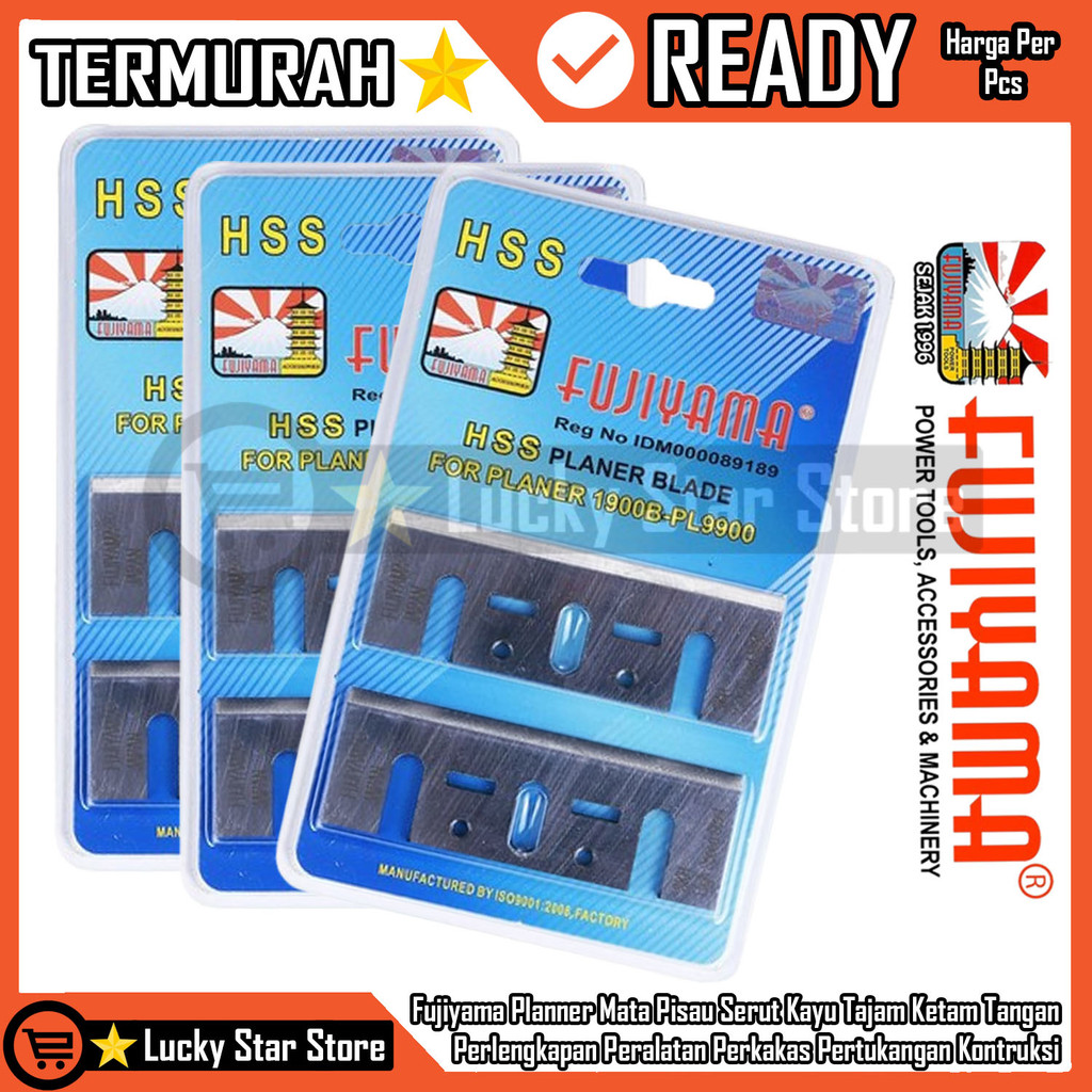 Jual Fujiyama Hss Planer Blade Mesin Serut Mata Sugu Ketam Tangan Pasah ...