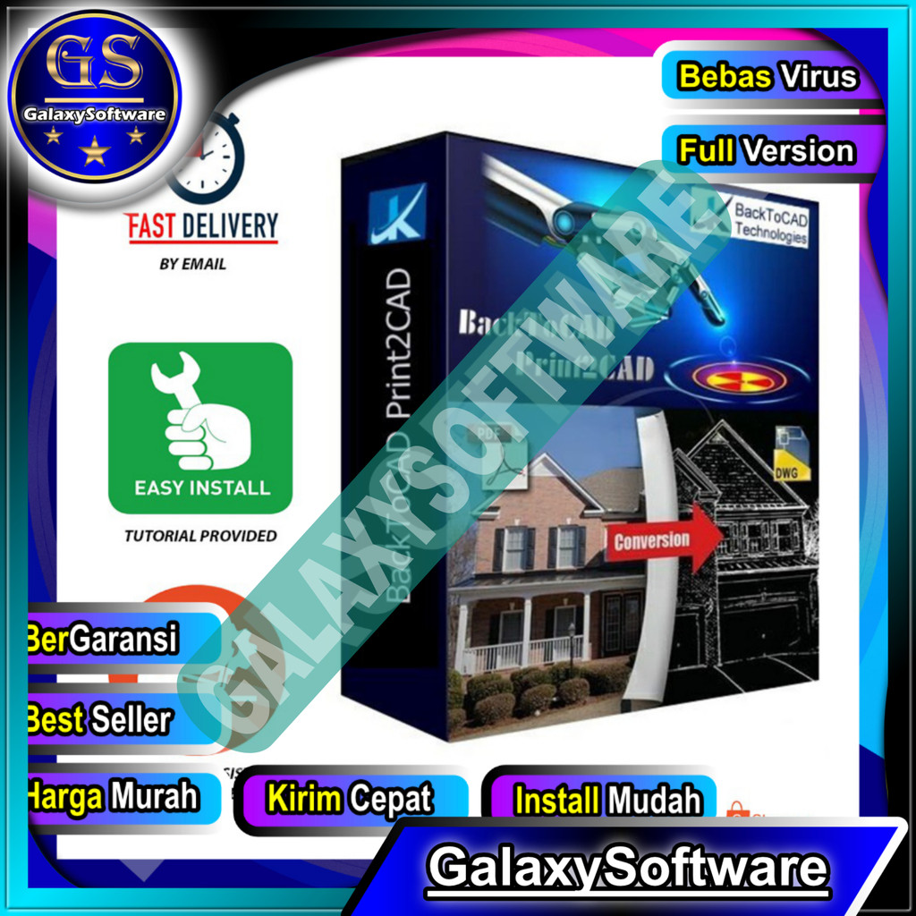 Jual BackToCAD Print2CAD AI 2024 v24 | Ultimate 2022 Lifetime Full Version 3D CAD & Simulation ...