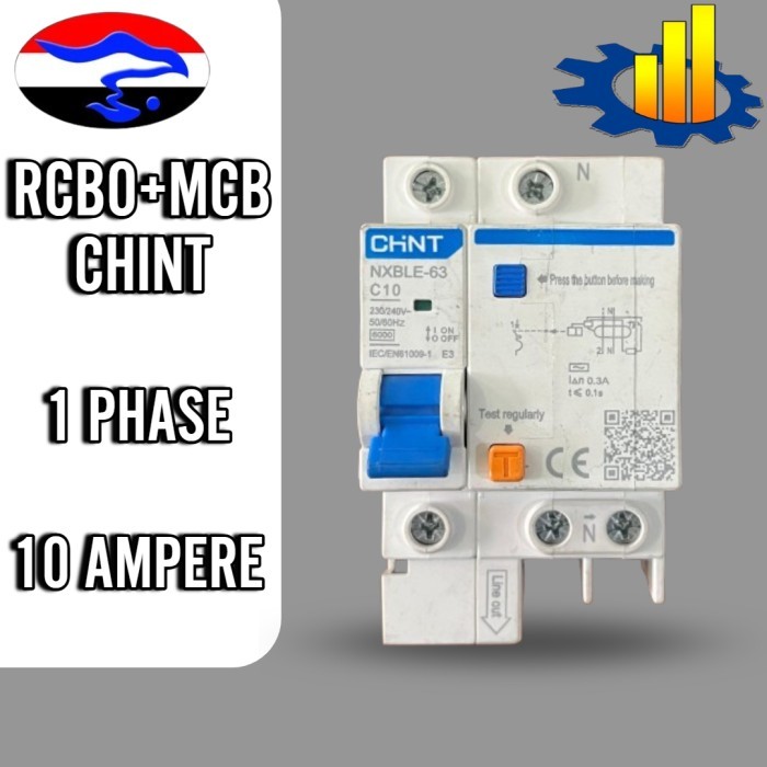 Jual RCBO+MCB CHINT NXBLE-32 1 PHASE C10 | Shopee Indonesia