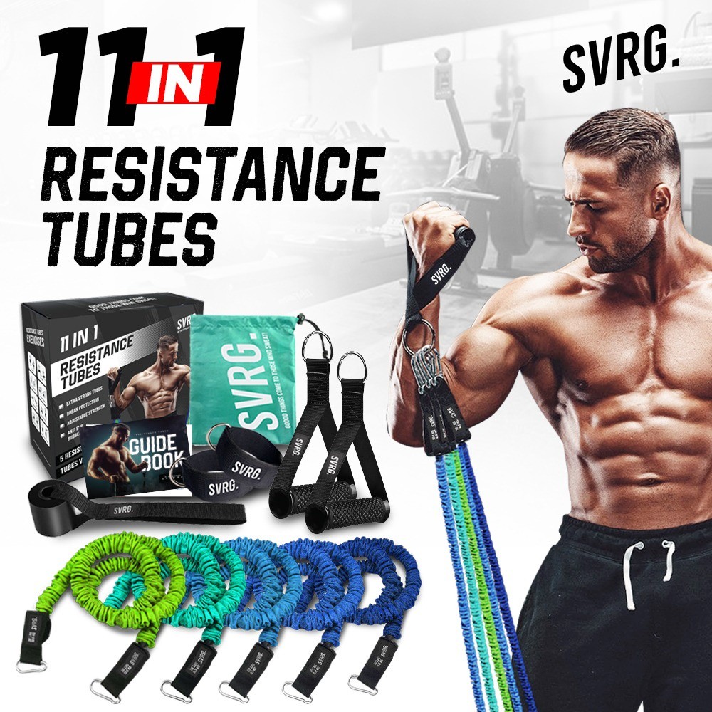 Jual The Republic of Svarga Resistance Band / Resistance Tubes 11 in 1 ...