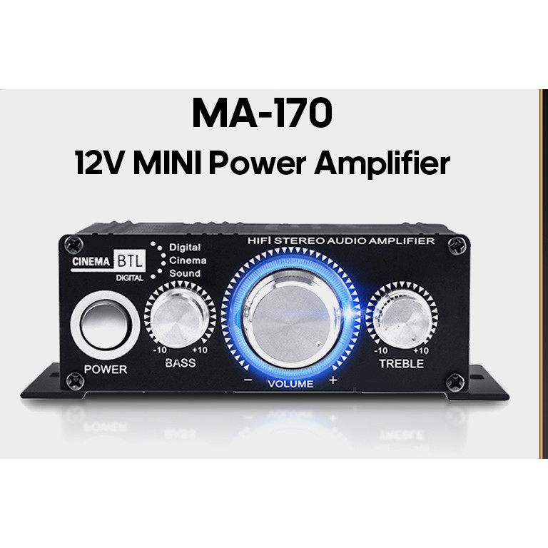 Jual Bluetooth Power Amplifier 12V AMP 2-channel Car Music Player ...