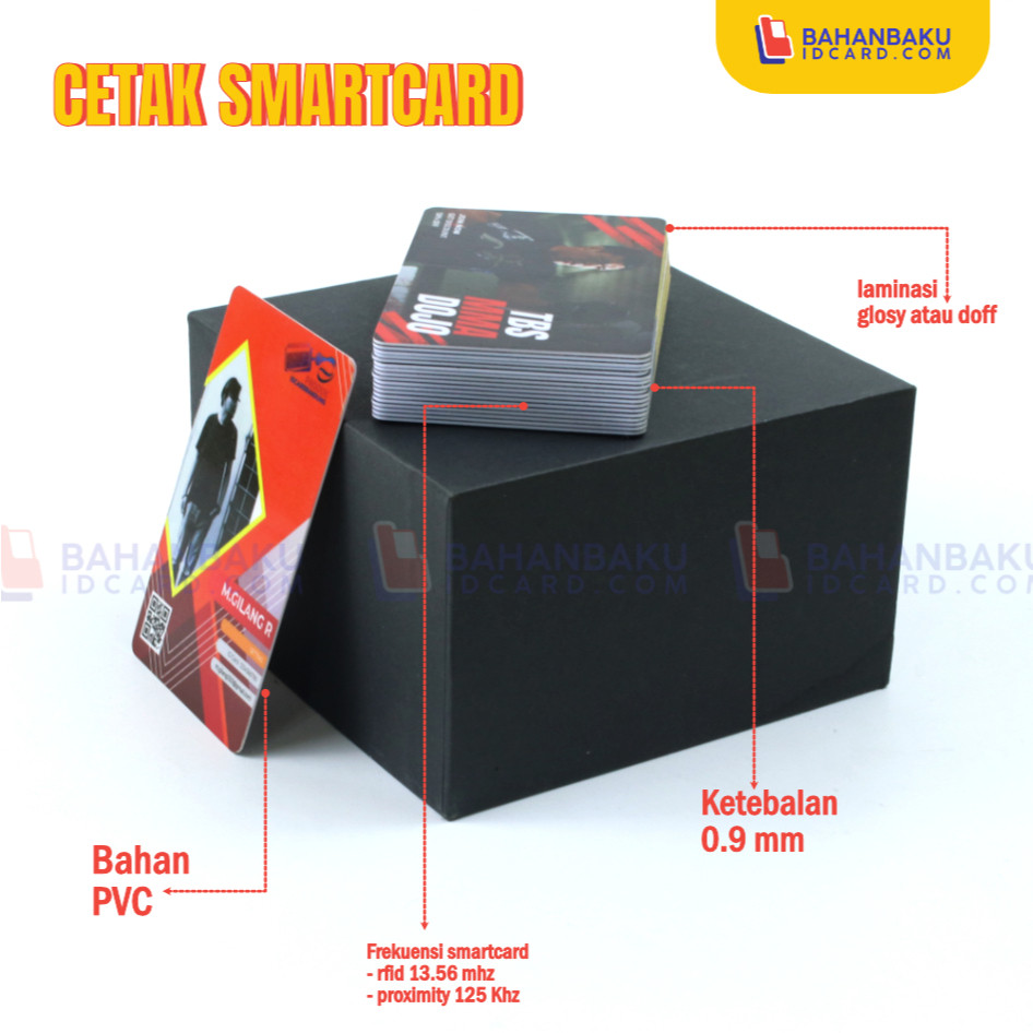 Jual CETAK ID CARD CUSTOM BAHAN PVC TEBAL 0,9 mm | Shopee Indonesia