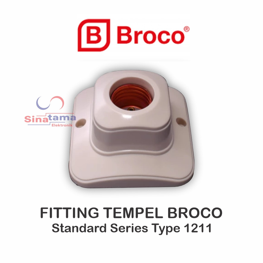 Jual Broco Electrical Standard 1211 Fitting Plafon Tempel Kotak Besar ...
