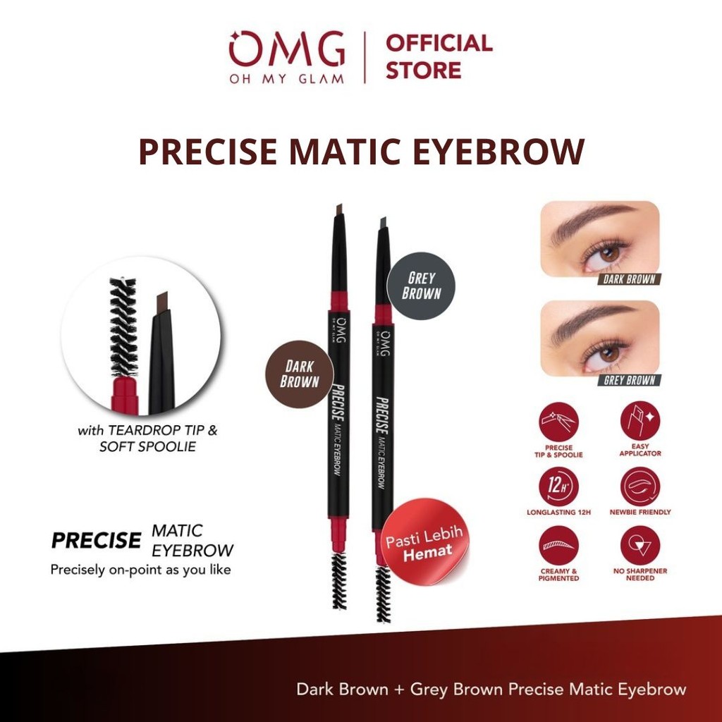 Jual OMG Oh My Glam Eyebrow Precise Matic - Pensil Alis Tahan Lama dan ...