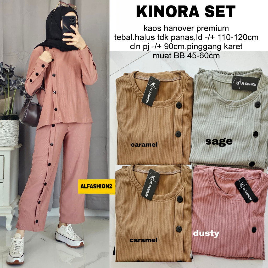 Jual 0602 KINORA SET by AL FASHION // ONESTUFF | Shopee Indonesia