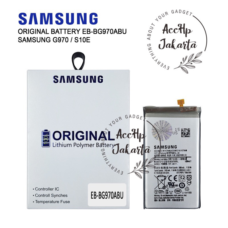 Jual BATTERY BATU BATRE BATRAI BATERAI Samsung S10E EB-BG970ABU S10 E 100% ORIGINAL (DISTRIBUTOR ...