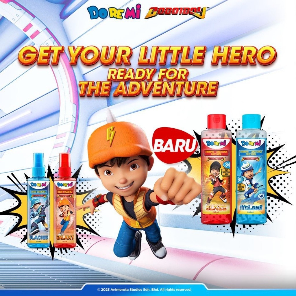 Jual MFI - Doremi Kids Cologne Spray Boboiboy Series | Netto 100ml ...