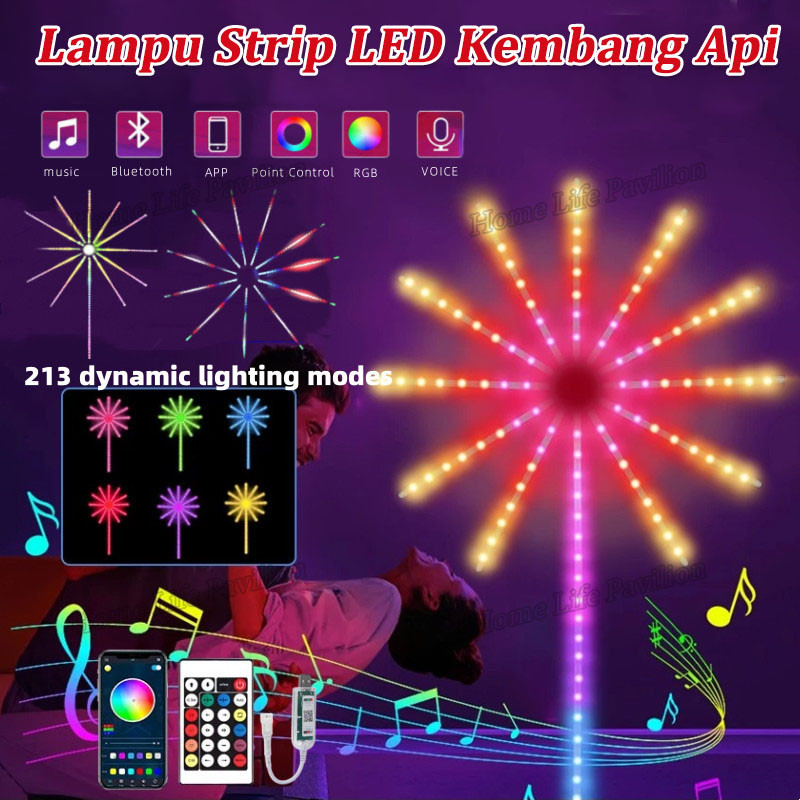 Jual Lampu Led Strip Model Kembang Api Firework Magic Color Lamp Bentuk ...