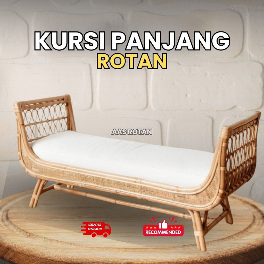 Jual Sofa Rotan Panjang 3 Dudukan – Karya Handmade dari Rotan Alami ...