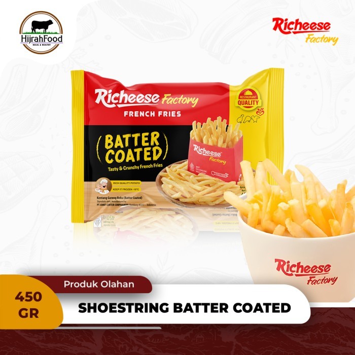 Jual Richeese French Fries Batter Coated | Kentang Goreng Crunchy 450 ...