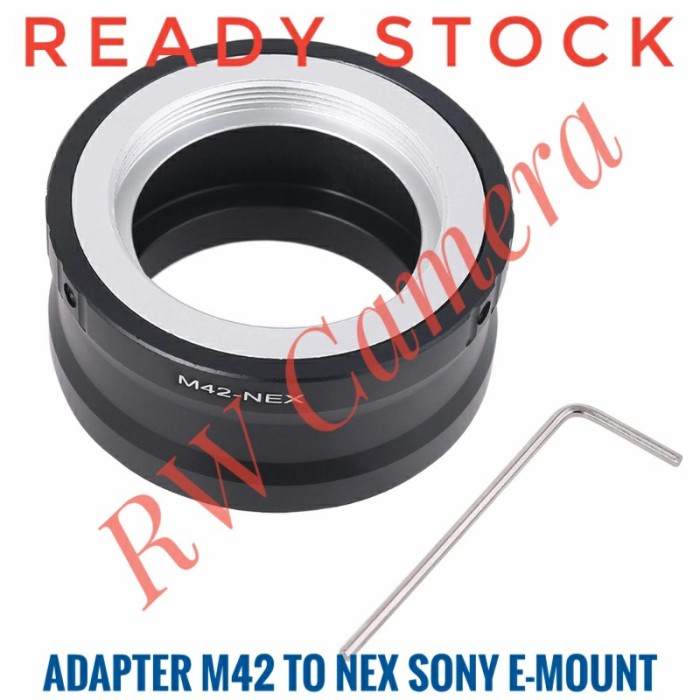 Jual Adapter M42-NEX Lensa M-42 ke Sony E mount A7 A6000 A7ii Adafter ...
