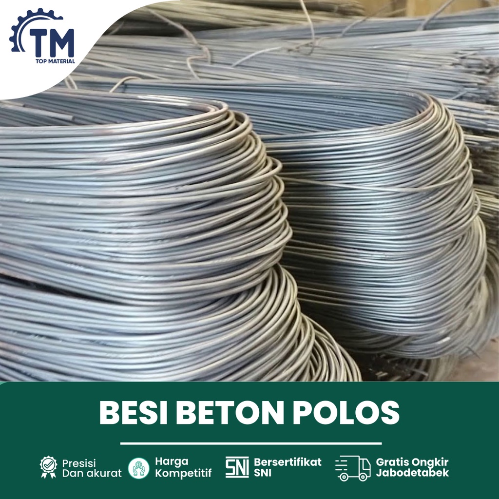 Jual Besi Beton Polos 6mm x 12M Merek LS SNI Plain Bar - Ready KS, BPS ...