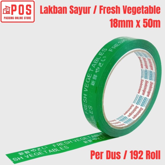 Jual 1 Dus Lakban | Lakban Sayur/Fresh Vegetable 2inch 18mmx50m ...
