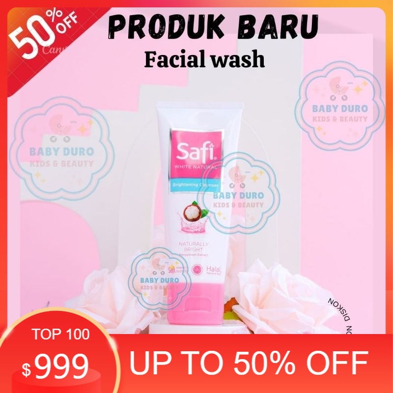 Jual Facial Wash Safi Brightening Cleanser 100ml (Pink) | Shopee Indonesia