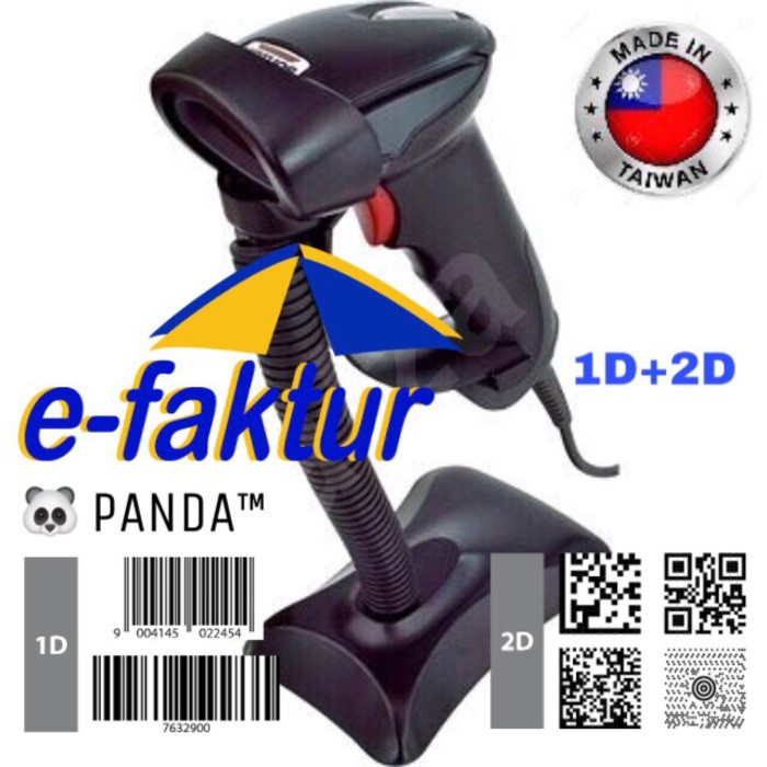 Jual 2D BARCODE SCANNER E-FAKTUR PANDA PRJ-890A AUTO+STAND(QR Code ...