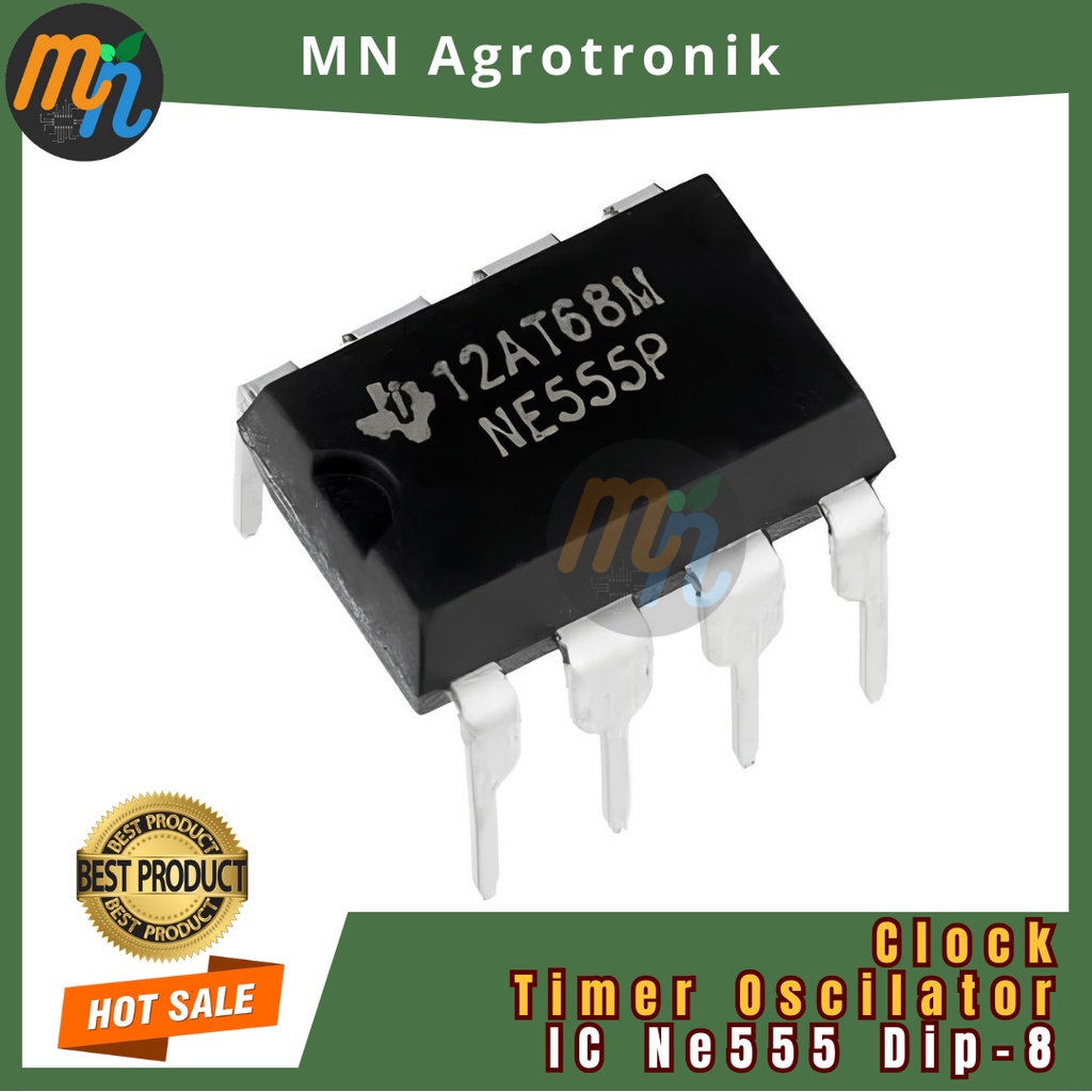 Jual Ne555 Dip-8 Ne555p 555 Clock Timer Oscillator Ic | Shopee Indonesia