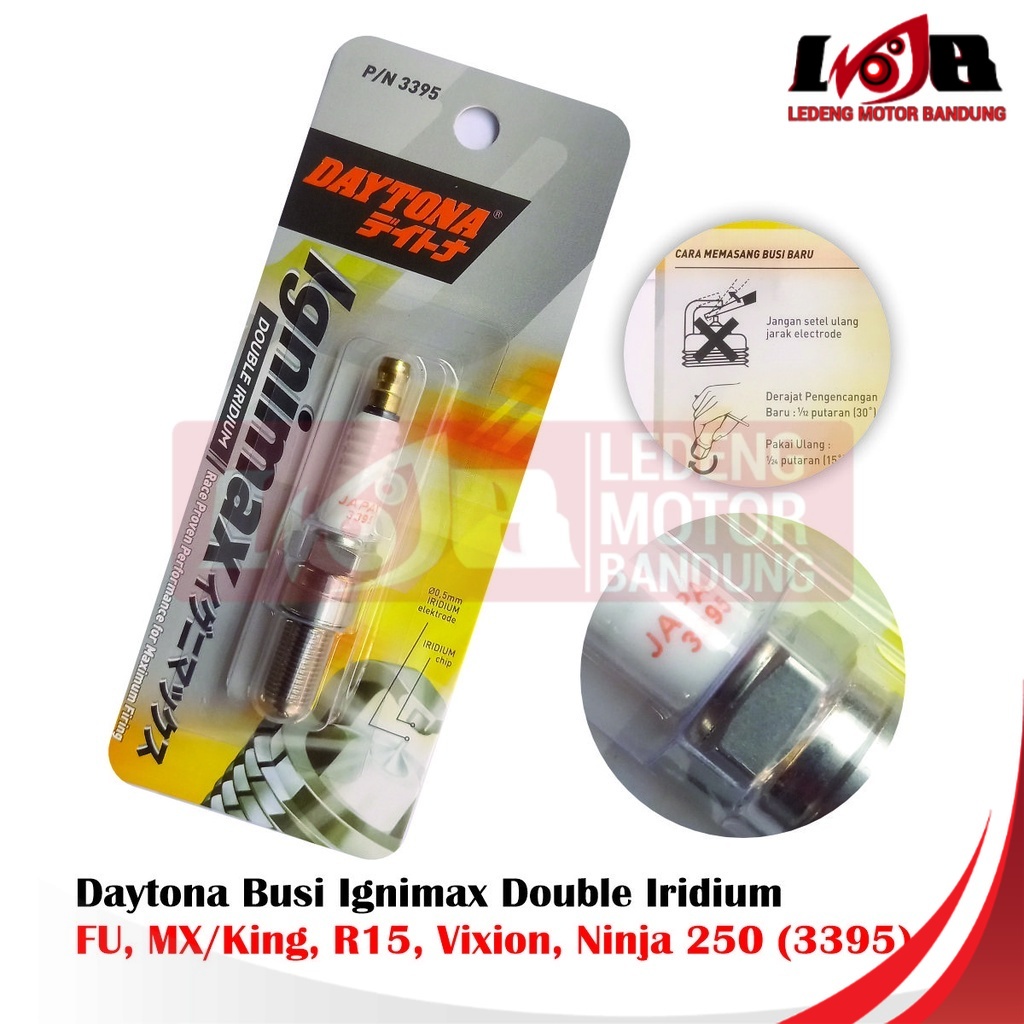 Jual Daytona Busi Iridium Racing FU MX King R15 Vixion Ninja 250 (3395) | Shopee Indonesia