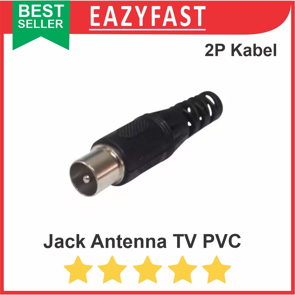 Jual Jack Kabel Antena TV Antenna Cable Connector Colokan Konektor TV ...