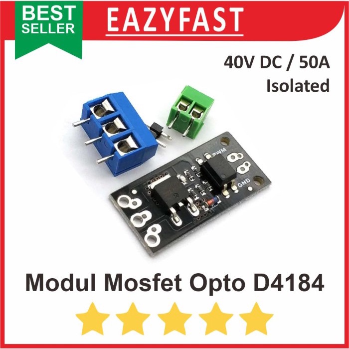 Jual Modul Mosfet D4184 40v 50a Opto Switch Trigger Driver Pwm Relay