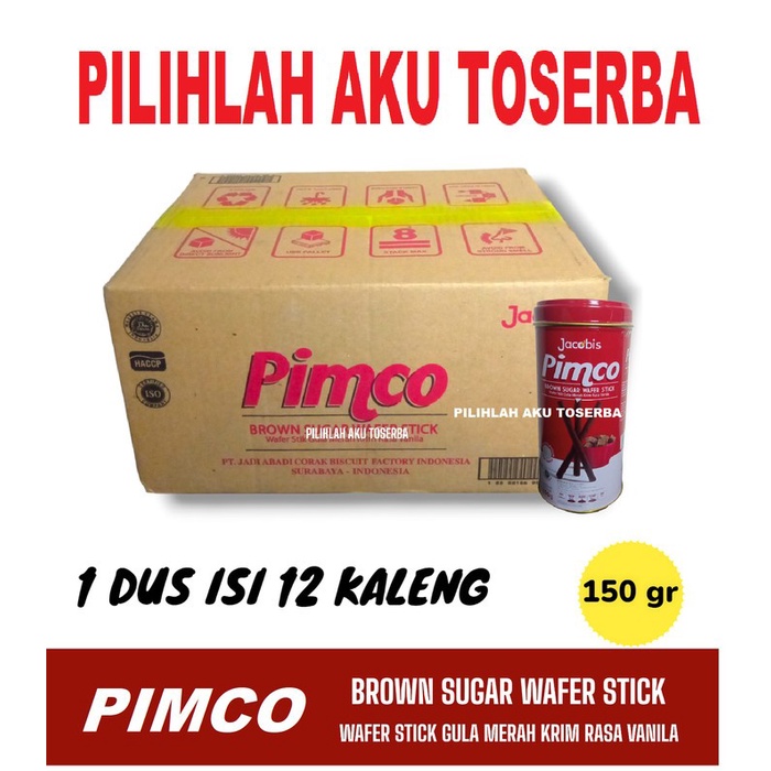 Jual Jacobis PIMCO Brown Sugar Wafer Stick Krim VANILA - ( HARGA 1 DUS ...