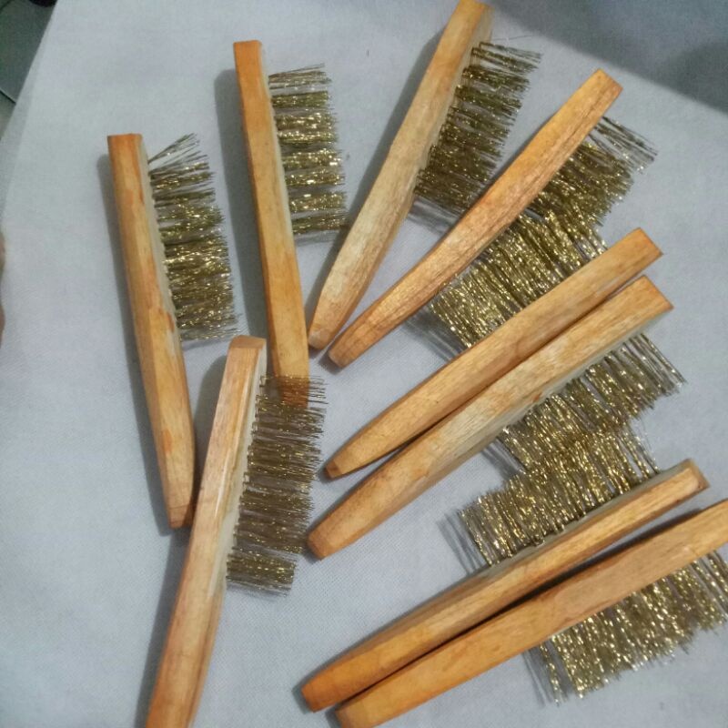 Jual SIKAT KAWAT GROSIR sikat kawat kuningan besar sikat kawat 20cm ...