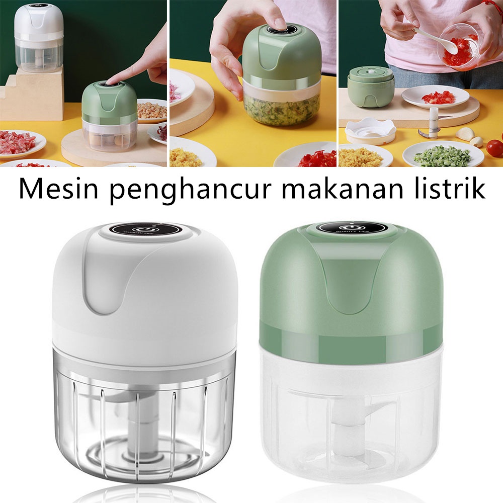 Jual Mini Electric Garlic Chopper USB Mesin Penggiling Daging ...