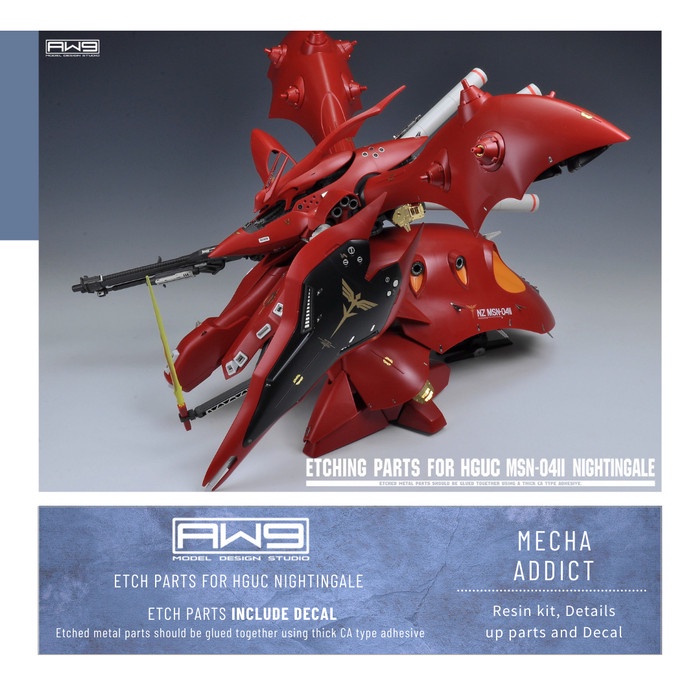 Jual HG NIGHTINGALE Photo Etch MADWORKS AW9 Detail Up Metal Etched ...