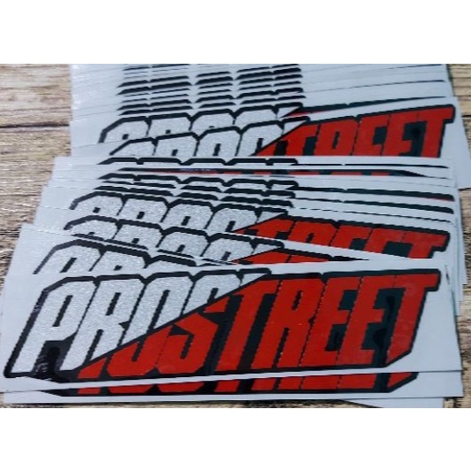 Jual STICKER PROSTREET PUTIH MERAH CUTTING | Shopee Indonesia