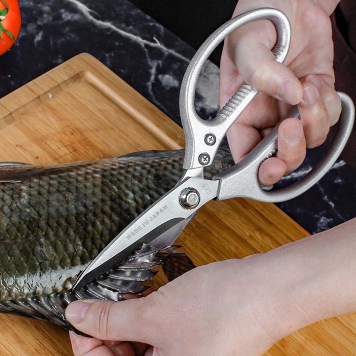 Jual Gunting Dapur JAPAN SK5 Tajam Kuat Tebal Stainless Steel Kitchen ...