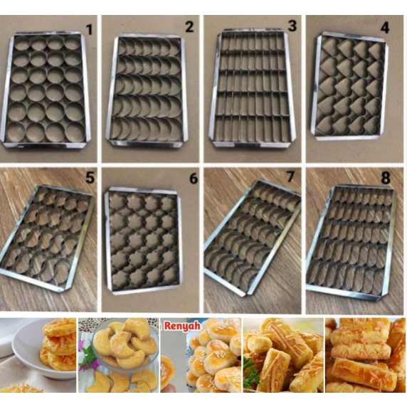 Jual cetakan kue nastar kastengel bingkai / cetakan kue kering ...