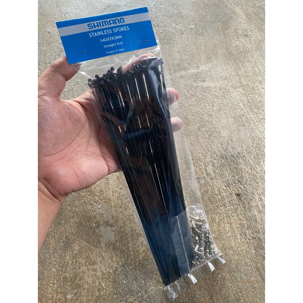Jual Shimano 2023 262 Spoke Stainless Steel Straight pull model pipih ...
