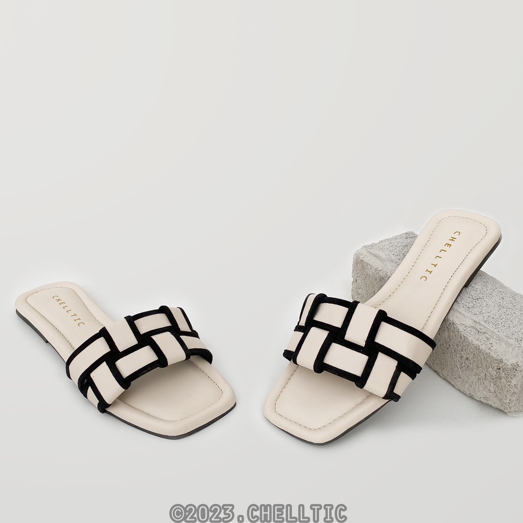 Jual CHELLTIC Sandal Teplek Wanita Tali Kokop Motif Anyam|Women ...