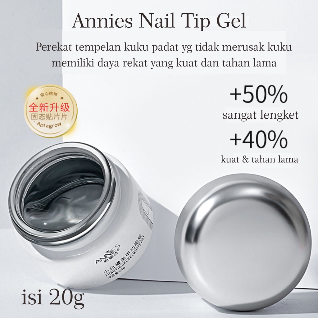 Jual Annies Nail Tip Gel / Press on nails tip gel Solid Patch - Lem kuku palsu | Shopee Indonesia