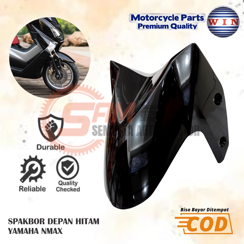 Jual Win Spakbor Depan Yamaha Nmax Front Fender Motor Plastik Hitam | Shopee Indonesia
