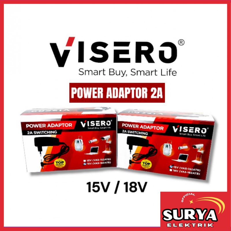 Jual Power Adaptor Switching VISERO 15V 18V 2A | Shopee Indonesia