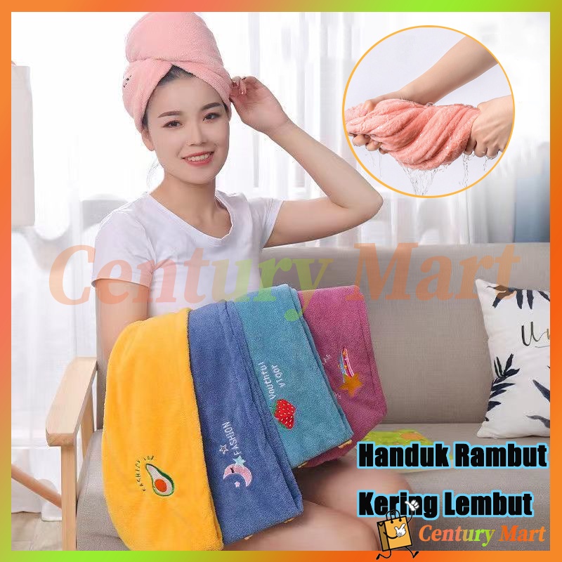 Jual Handuk Kepala Keramas / Handuk Keramas Cepat Kering /Handuk Rambut ...