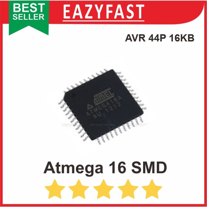 Jual IC Atmel Atmega AT Mega 16 SMD Atmega16 Chip AVR Micro Controller uC | Shopee Indonesia