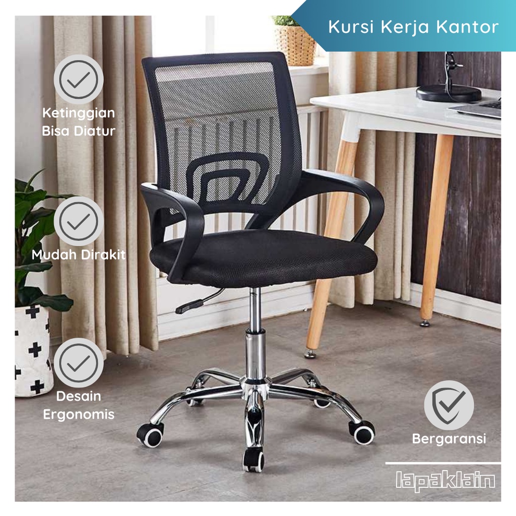 Jual Kursi Kantor Ergonomis Mesh Ergonomic Office Chair Adjustable ...