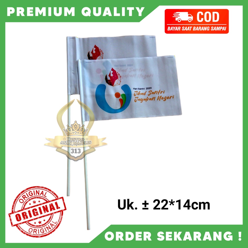 Jual Bendera Stik Hari Santri Nasional / Bendera Stik HSN / Bendera ...