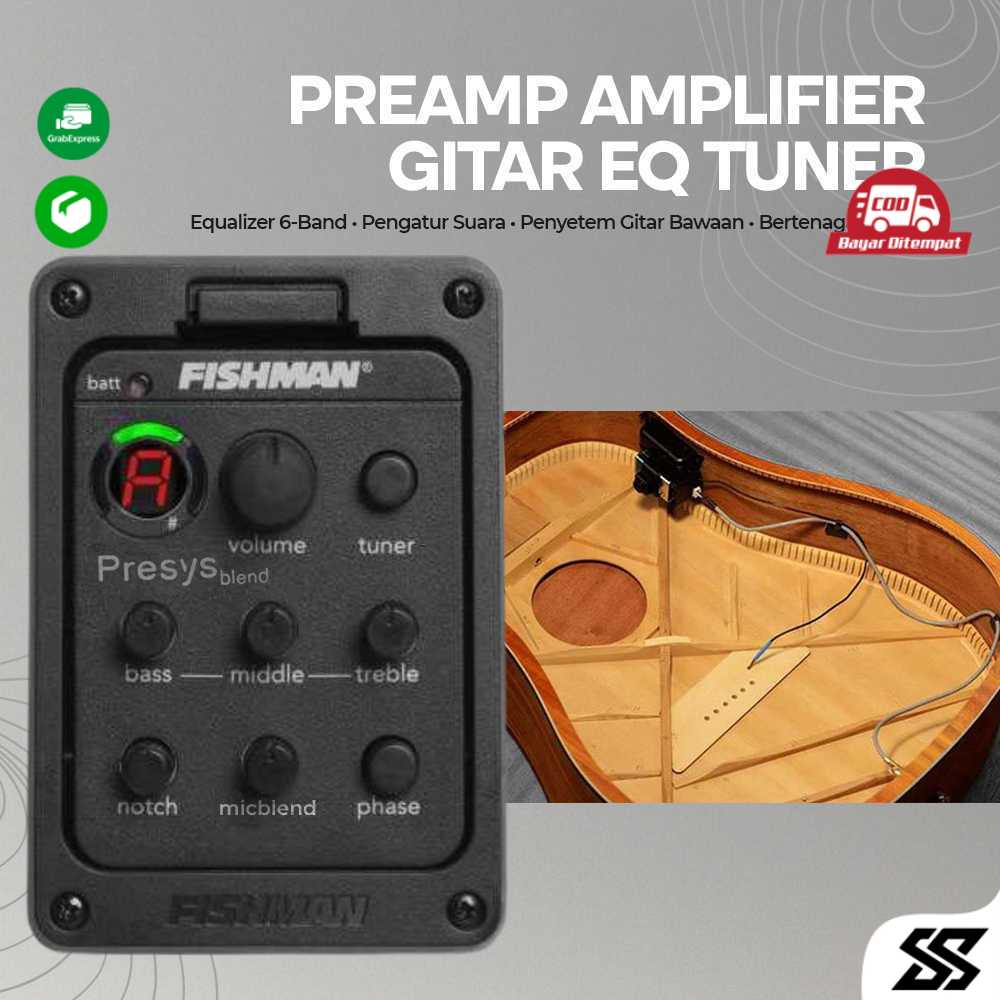 Jual FISHMAN Presys Blend Preamp Amplifier Gitar EQ Tuner | Shopee ...