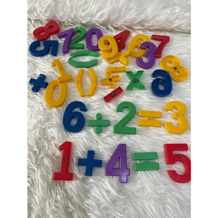 Jual ELC-Mainan Magnet Huruf Angka Tempelan kulkas Magnetic Numbers ...