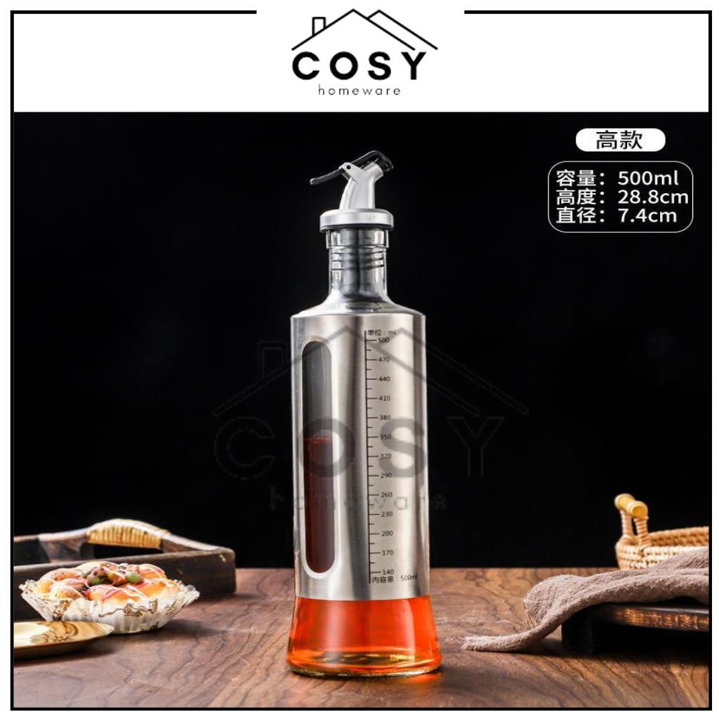 Jual COSY Botol Kaca Minyak Goreng 500ml Tempat Kecap Syrup Olive Oil ...