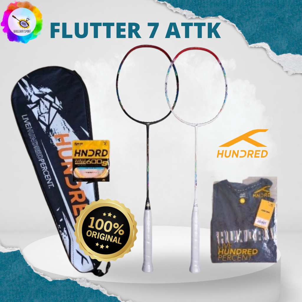 Jual RAKET BADMINTON HUNDRED FLUTTER 7 ATTK HNDRD FLUTTER 7 ATTK ORIGINAL | Shopee Indonesia