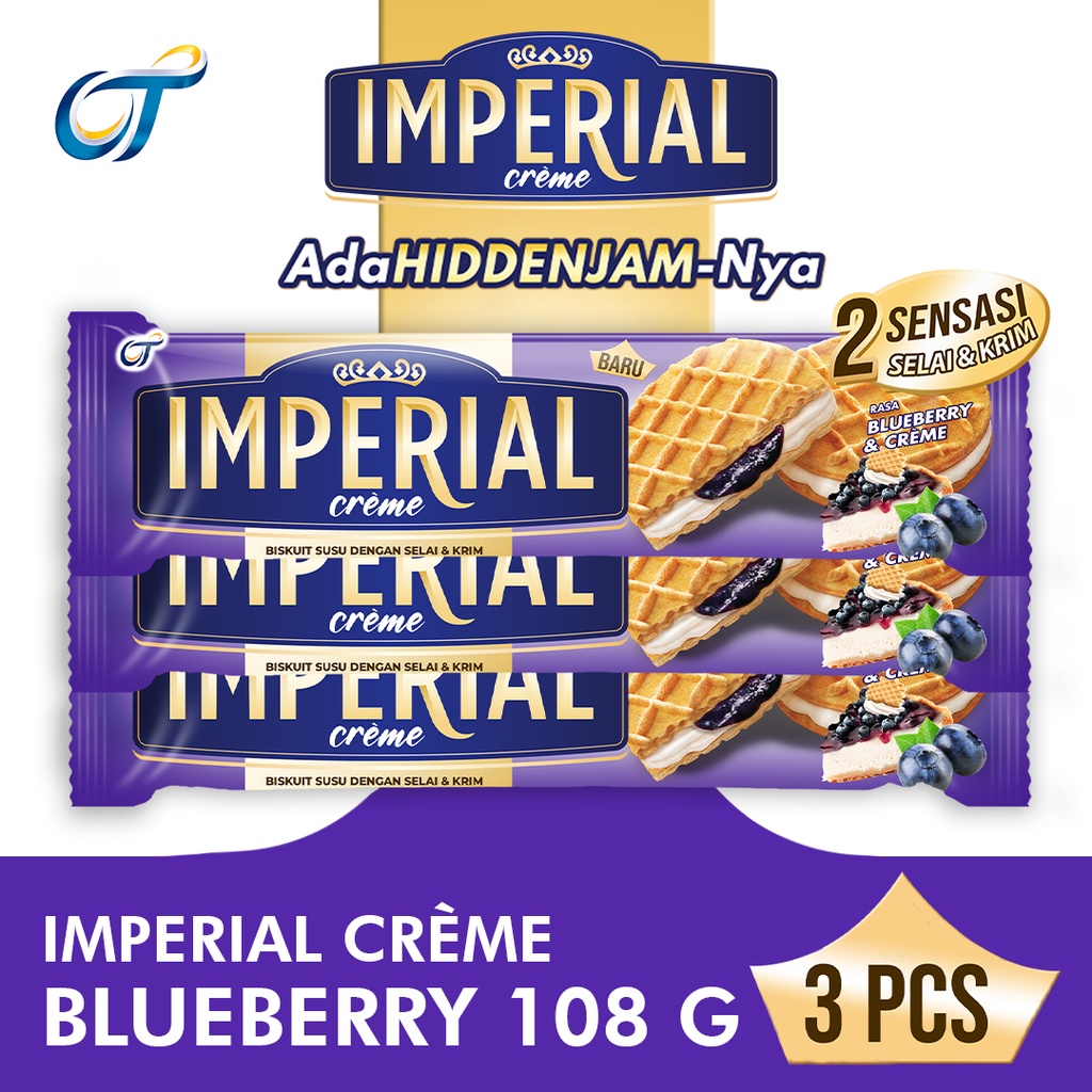 Jual IMPERIAL CREME Blueberry 108GR - [Isi 3 Pcs] | Shopee Indonesia