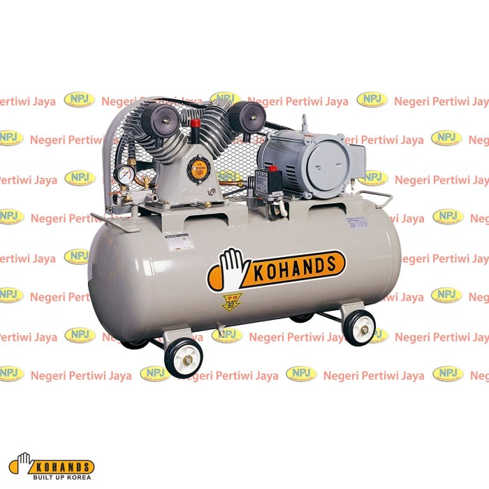 Jual promo spesial Kohands Air Compressor 3HP 3Phase 125Liter KC-752SN - Kompresor Angin ...