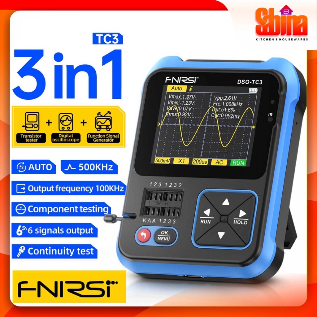 Jual Digital Oscilloscope Transistor Tester Uji Sinyal Elektronik 1500 ...