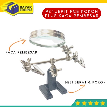 Jual Alat Penjepit Jepit PCB Plus Kaca Pembesar JM-501 | Shopee Indonesia