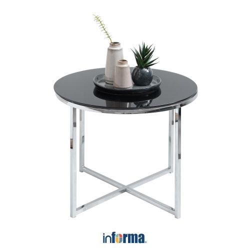 Jual Informa Cross Meja Sisi - Hitam End Table Meja Kecil Aesthetic ...